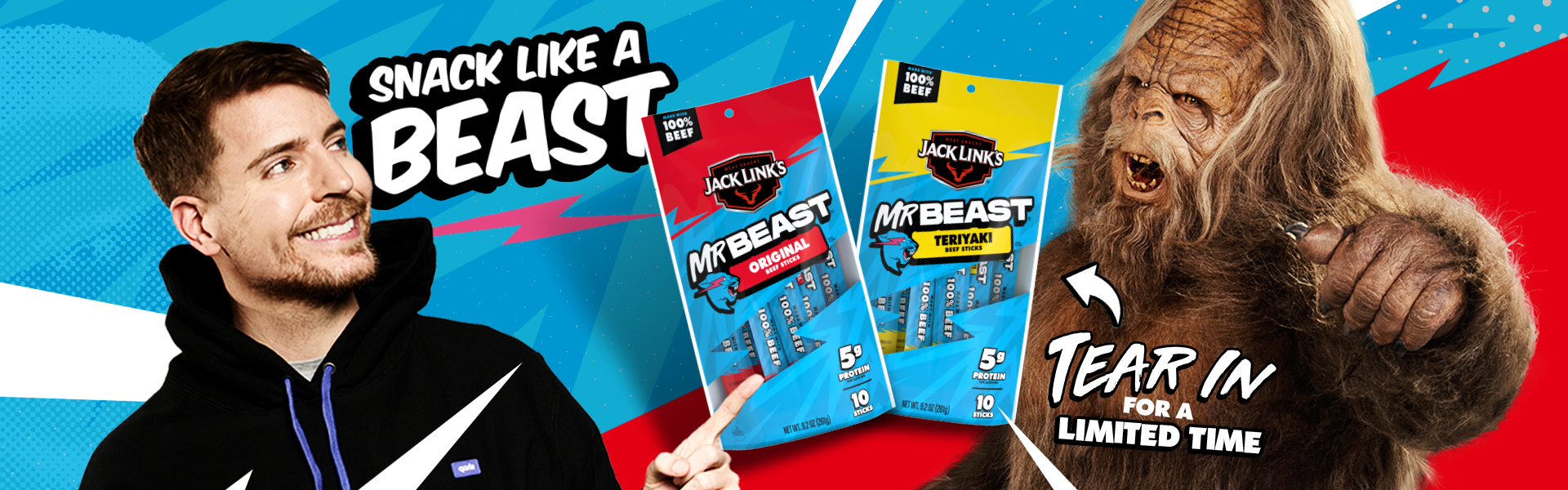 MrBeast x Jack Link's | MrBeast x Jack Link's | Snack like a beast